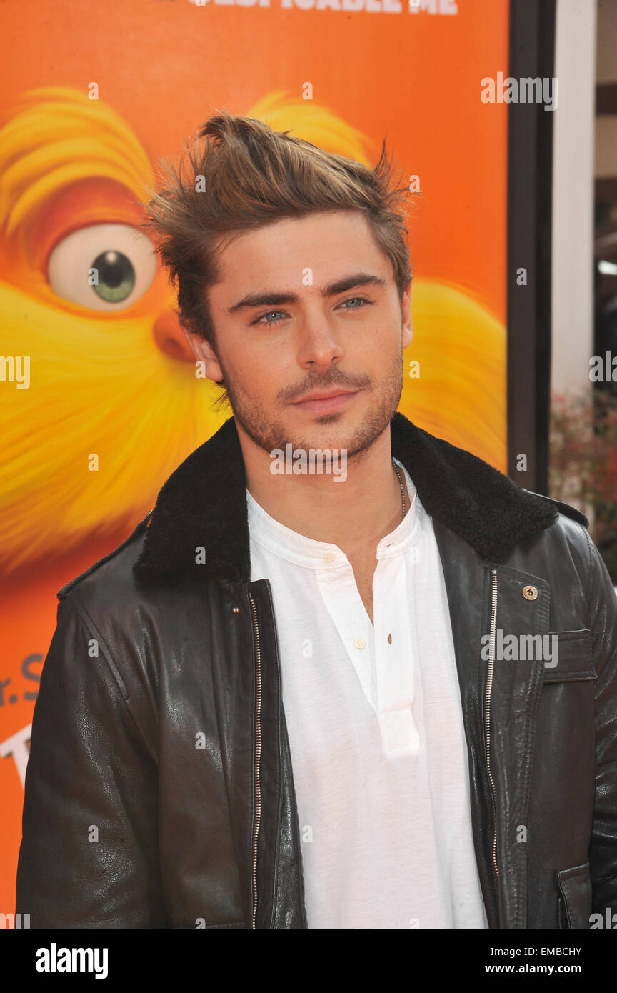 LOS ANGELES, CA - FEBRUARY 19, 2012: Zac Efron at the world premiere of ...