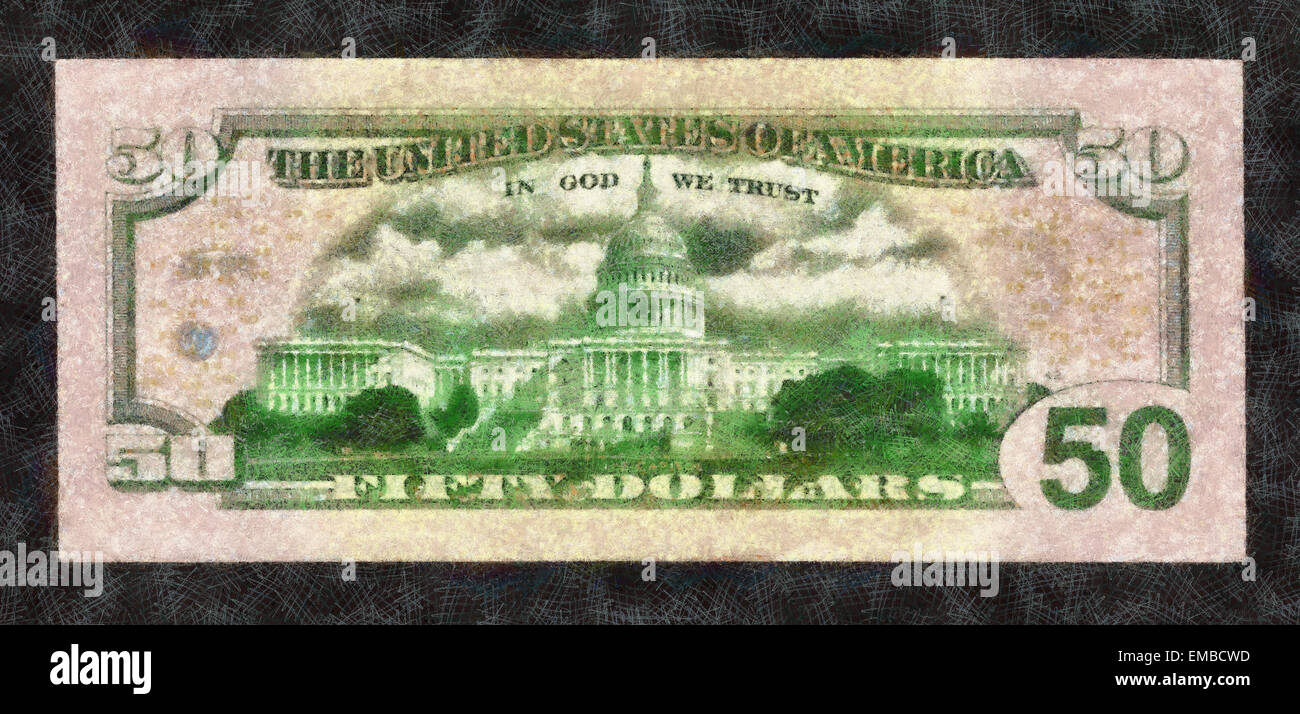 50 Us Dollars Bill Washington High Resolution Stock Photography and ...