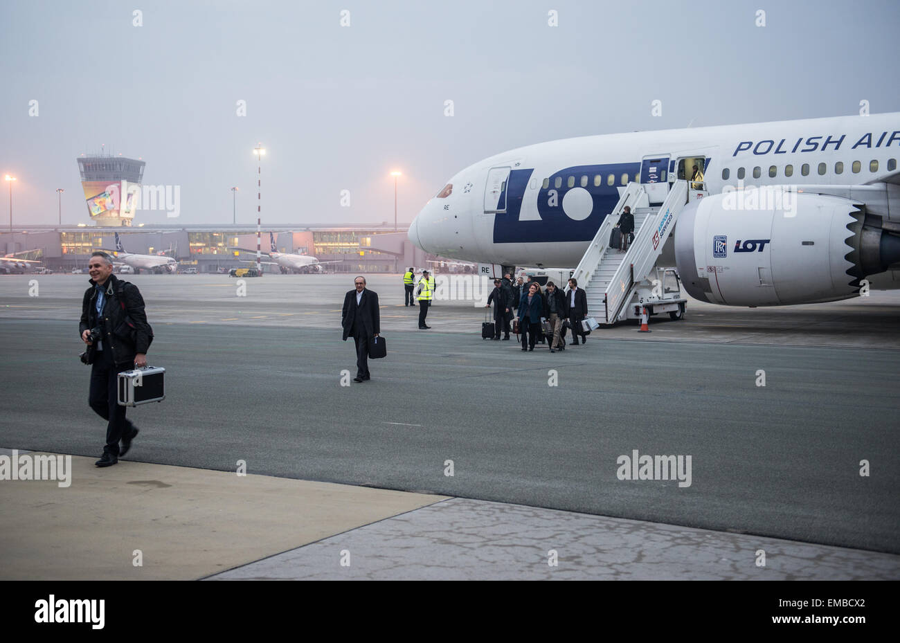 Boeing 787 Dreamliner twin-engine jet airliner of LOT Polish Airlines ...