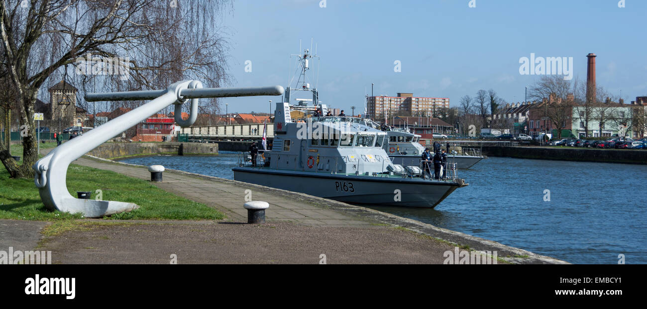Two Royal Navy training ships, HMS Explorer and HMS Express leave ...