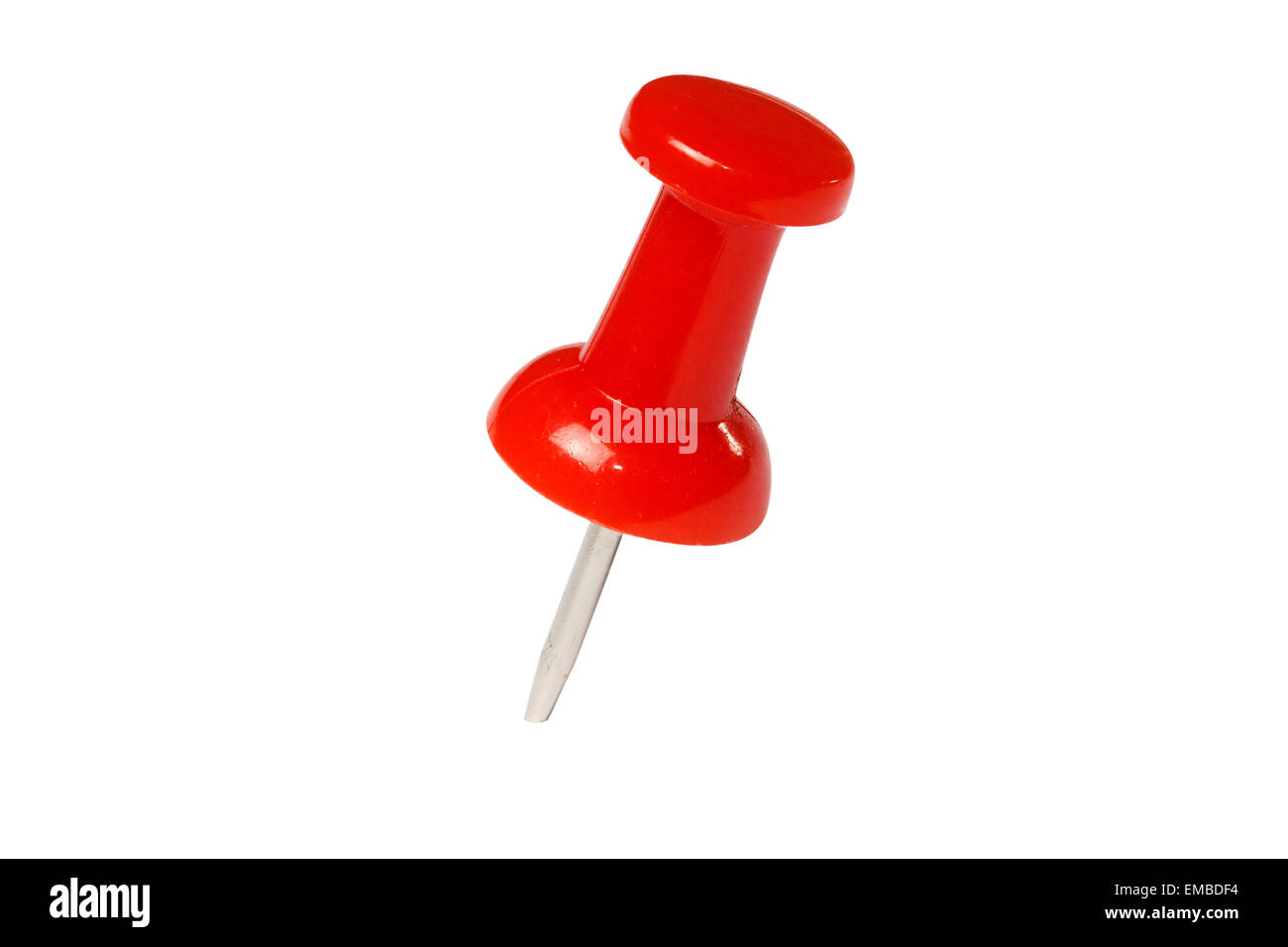 Red drawing pin isolated on white with clipping path Stock Photo - Alamy