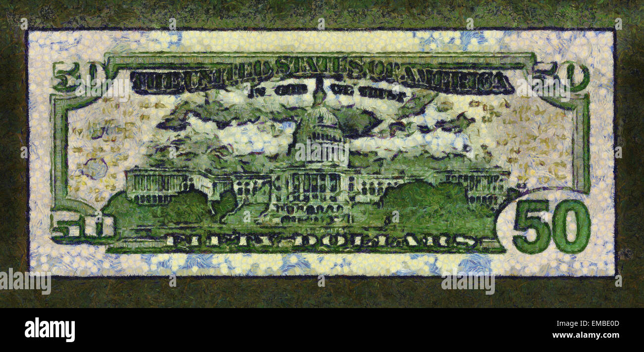 Banknote,Currency, 50 dollar, USA Stock Photo - Alamy