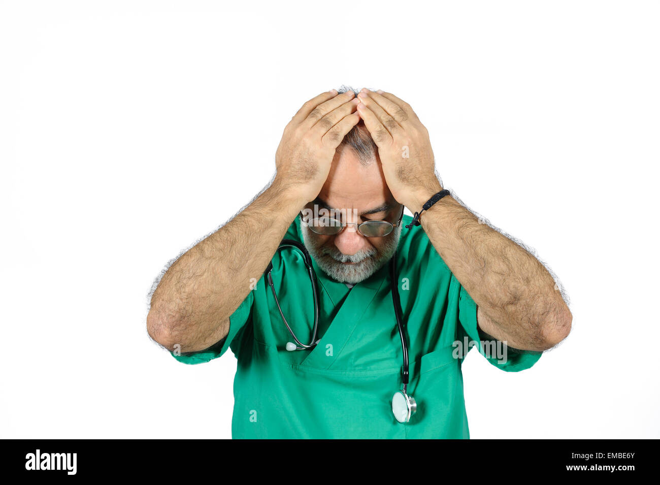 failure guilty doctor regretful middle age male surgeon portrait ...