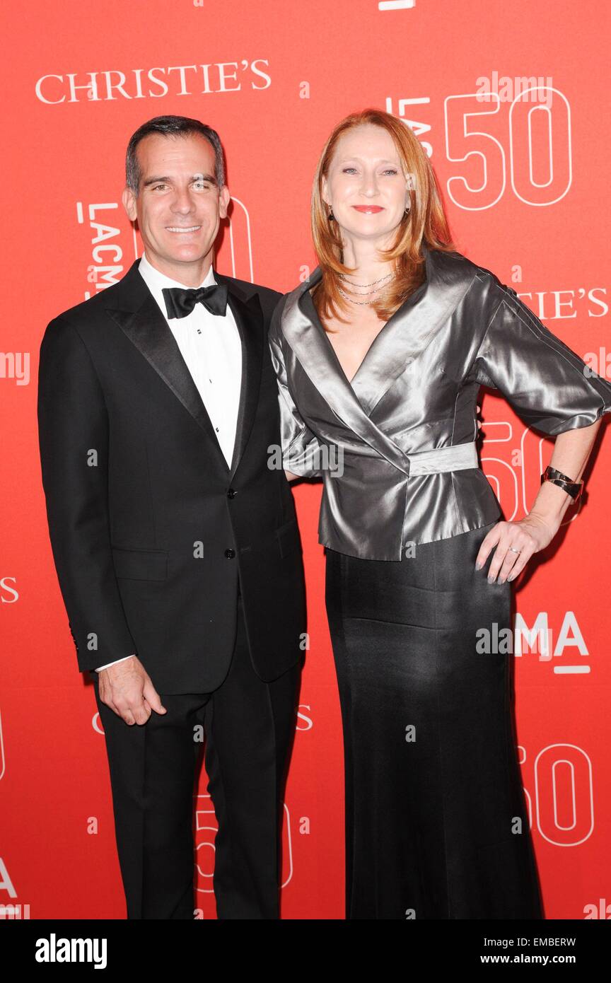 Los Angeles, CA, USA. 18th Apr, 2015. Eric Garcetti, Amy Wakeland at ...