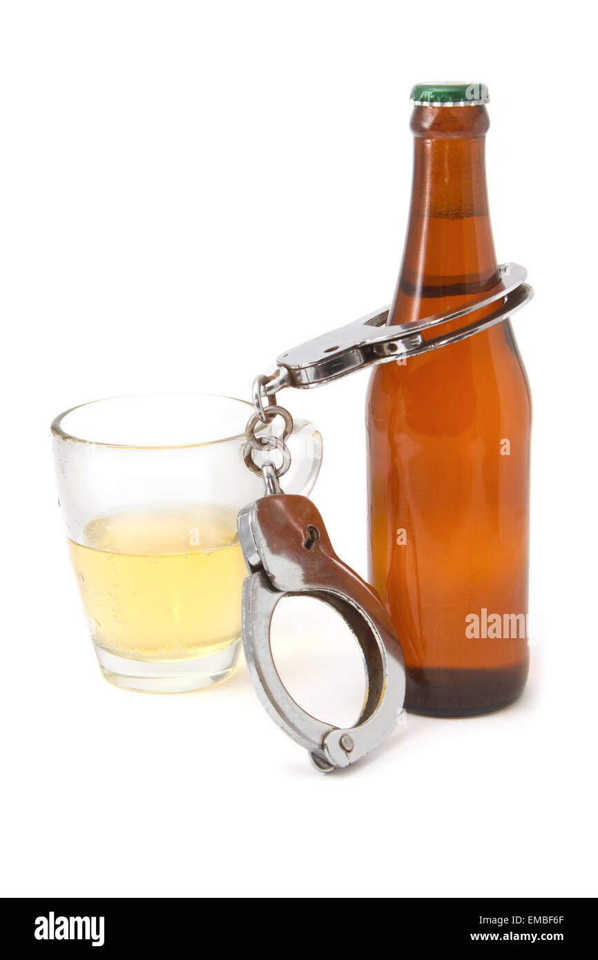 Handcuffs alcohol hi-res stock photography and images - Alamy