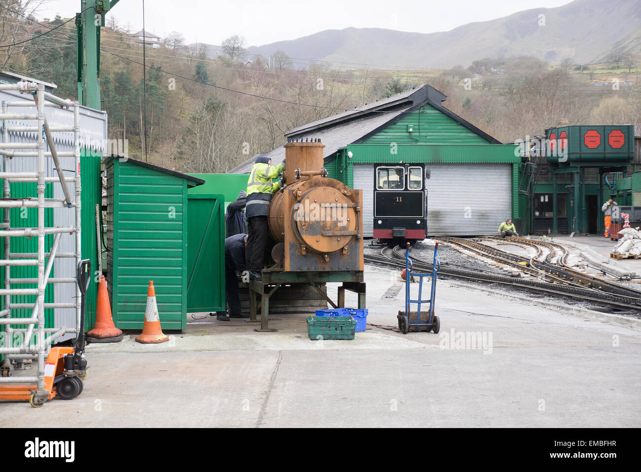 Snowdon railway building hi-res stock photography and images - Alamy