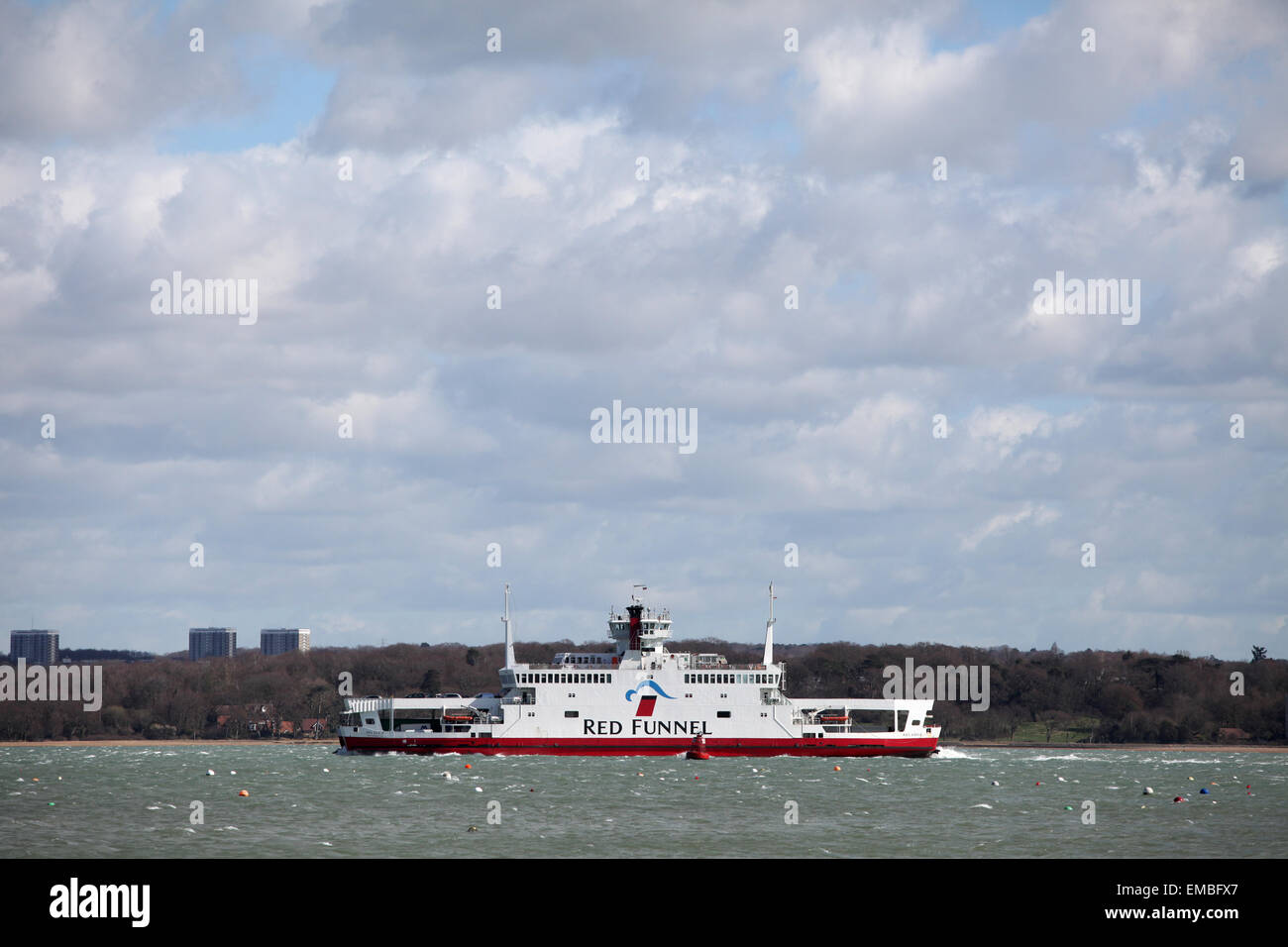 Red Funnel Ferry the Red Eagle traveling between Southampton and the ...