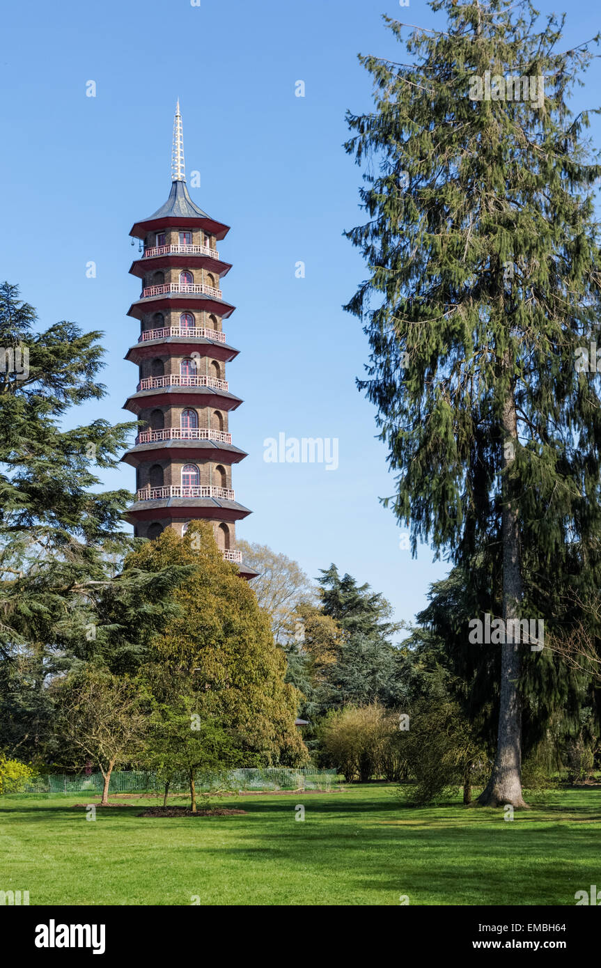 The Great Pagoda in the Kew Gardens, London England United Kingdom UK ...