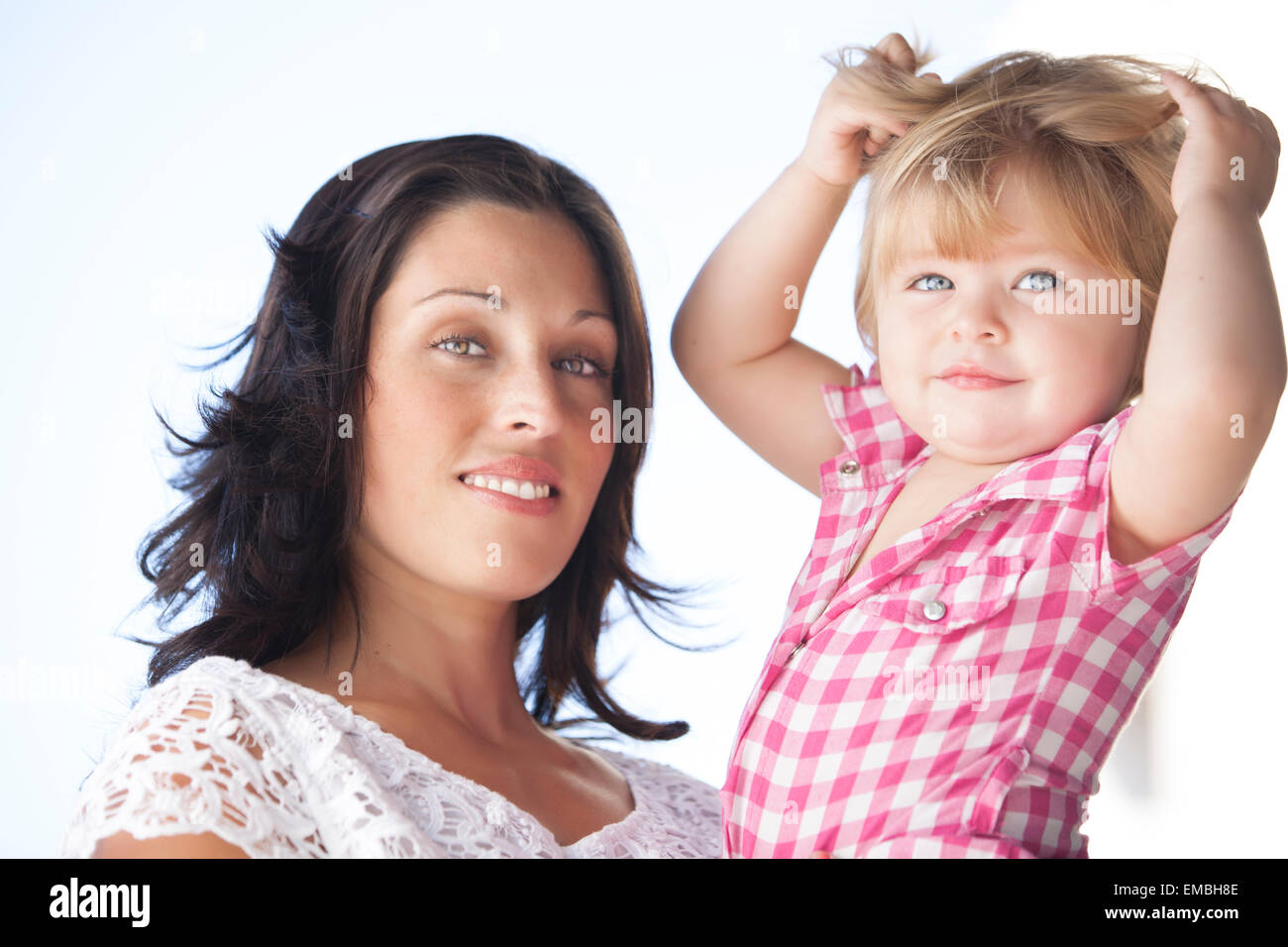 Mother with her beautiful daughter Stock Photo - Alamy