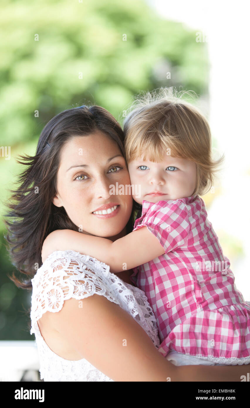 Mother with her beautiful daughter Stock Photo - Alamy