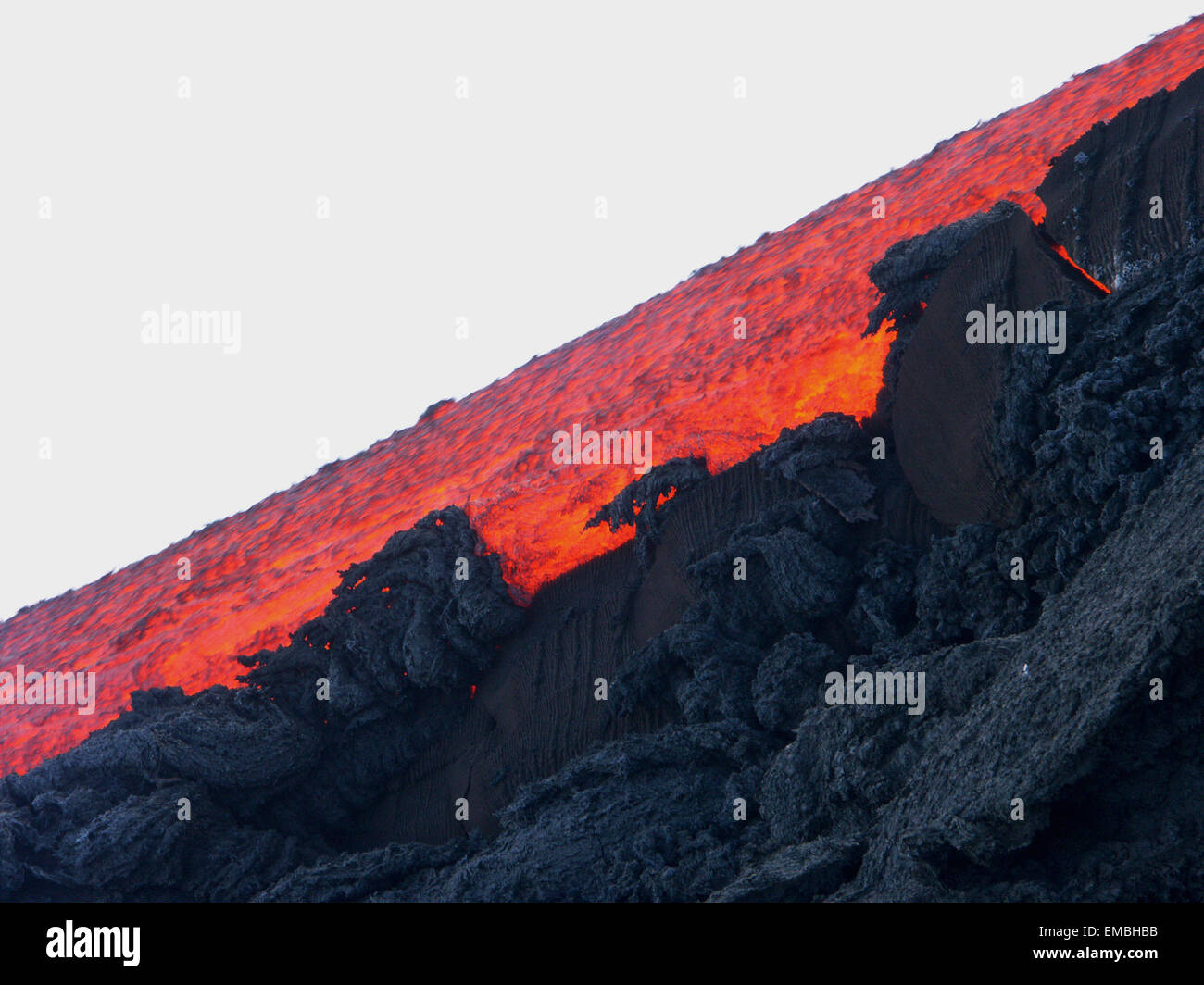 volcano lava flow Stock Photo - Alamy
