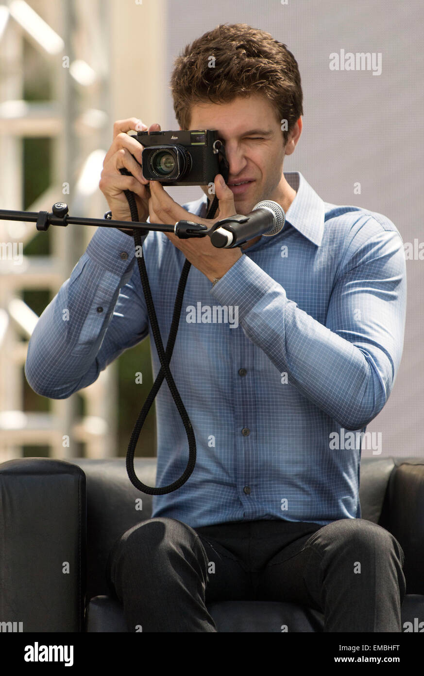 Los Angeles, California, USA. 18th Apr, 2015. KEEGAN ALLEN is ...