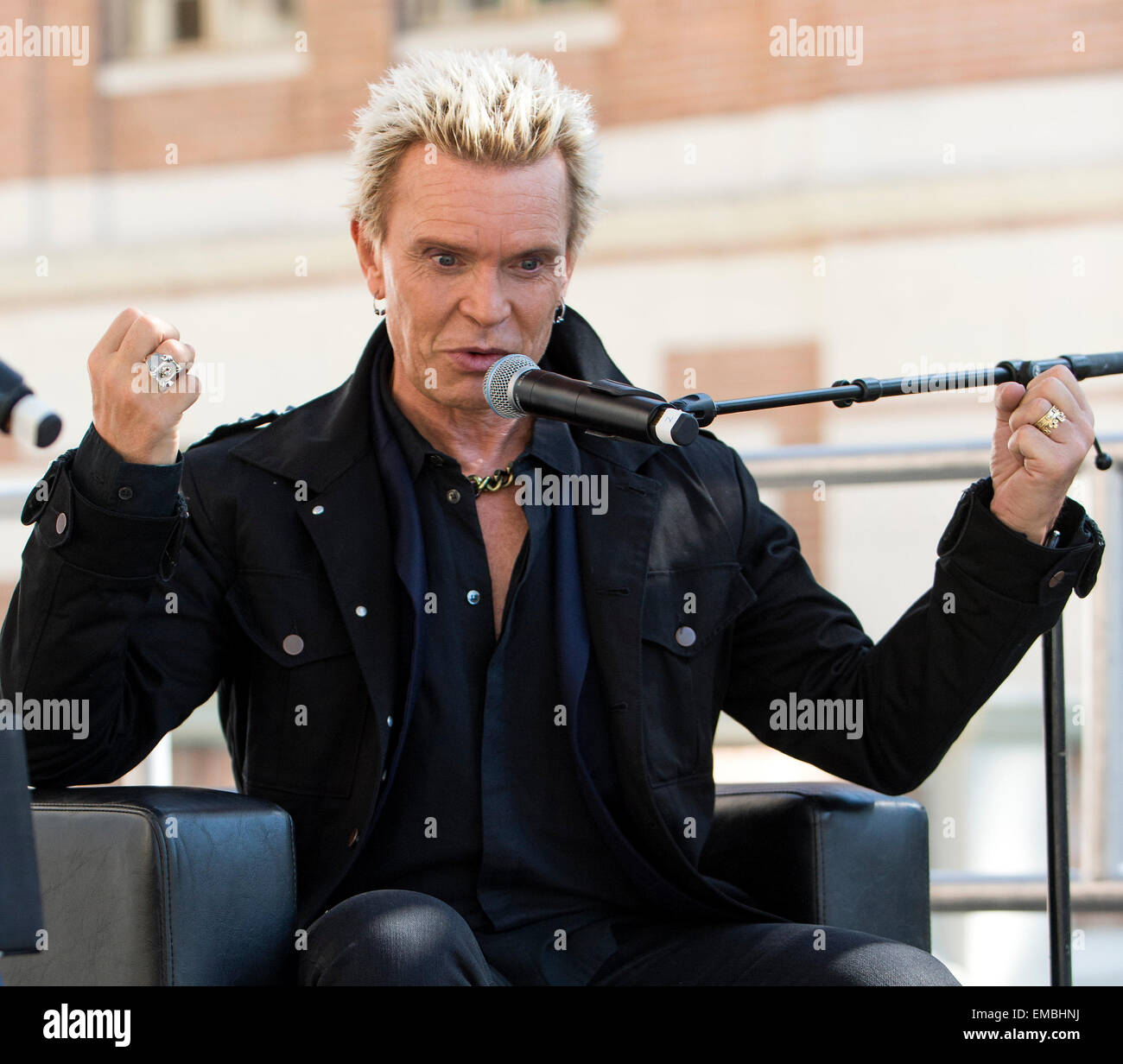 Los Angeles, California, USA. 18th Apr, 2015. BILLY IDOL is interviewed ...
