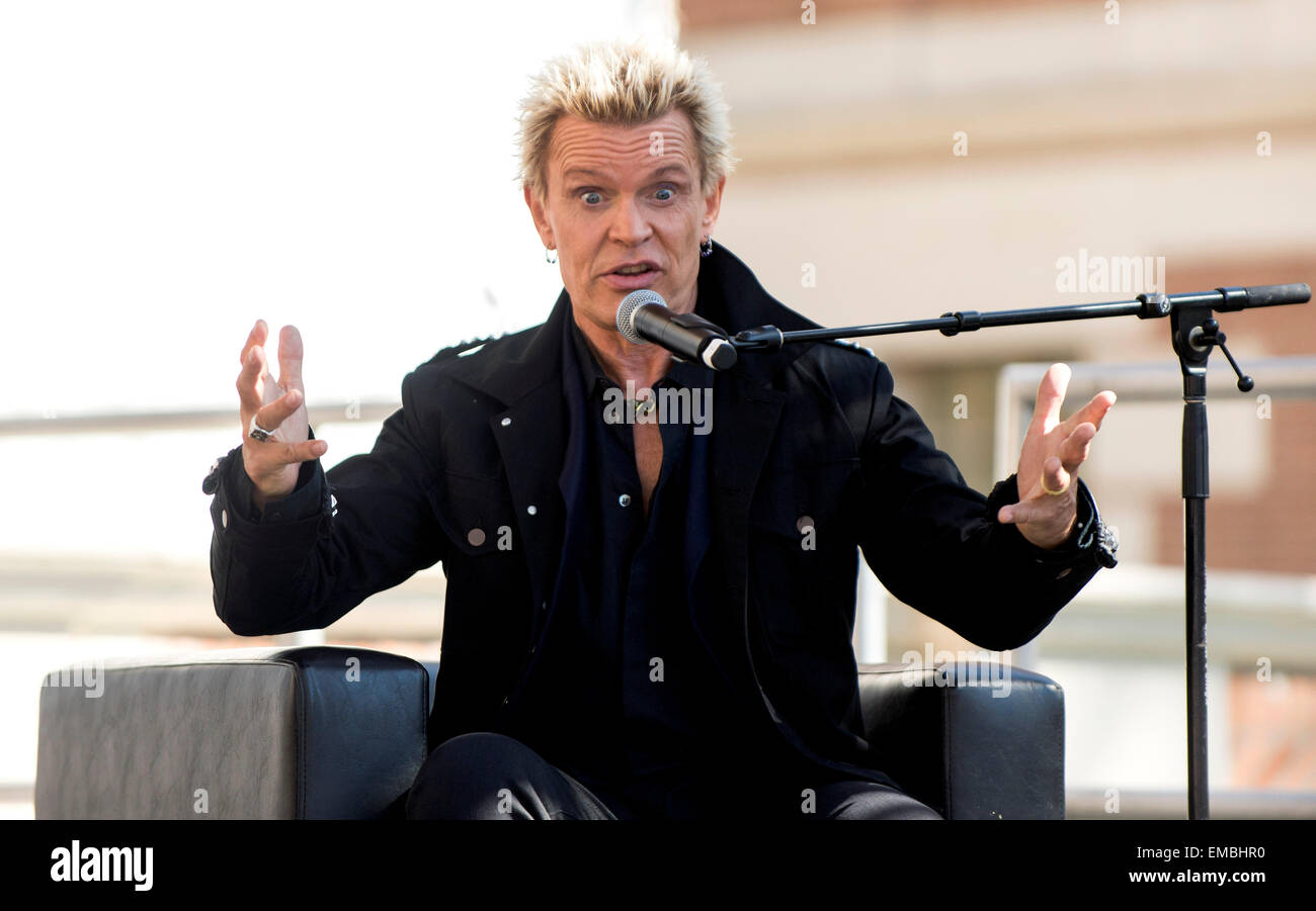 Los Angeles, California, USA. 18th Apr, 2015. BILLY IDOL is interviewed ...
