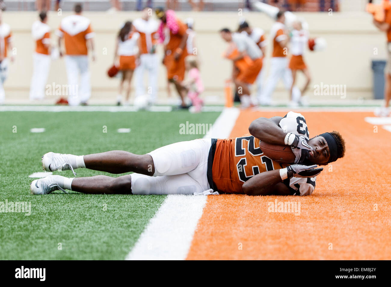 April 18, 2105: Texas Longhorns wide receiver Daje Johnson (23) is ...