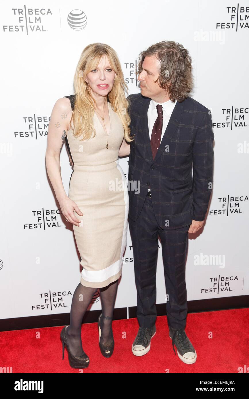 New York, NY, USA. 19th Apr, 2015. Courtney Love, Brett Morgen at ...