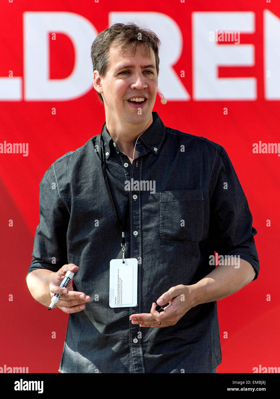 Los Angeles, California, USA. 19th Apr, 2015. JEFF KINNEY, author of ...