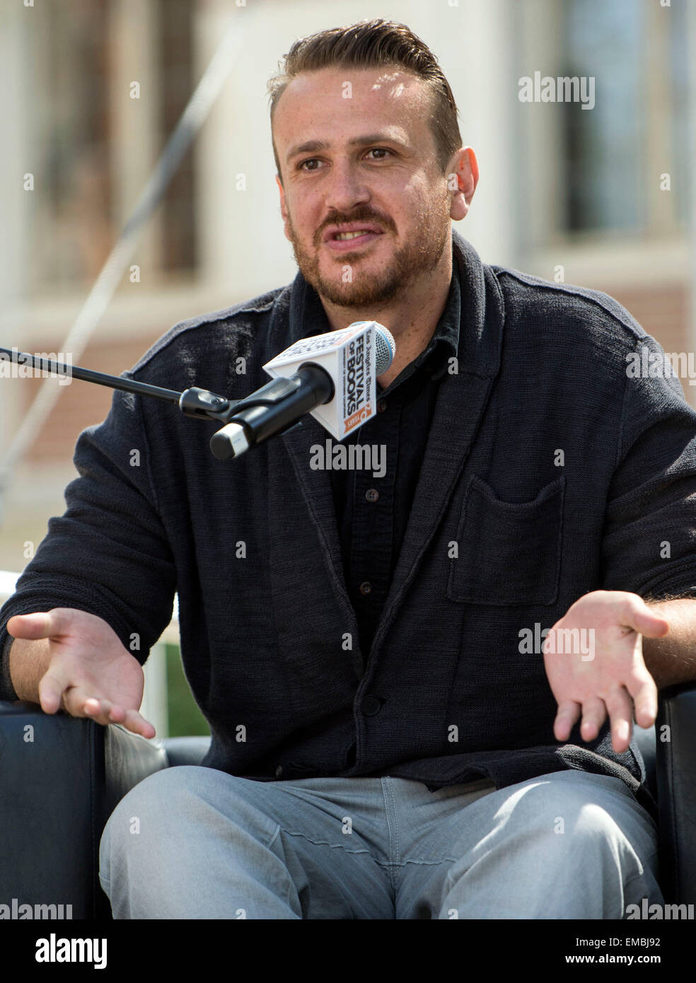 Los Angeles, California, USA. 19th Apr, 2015. JASON SEGEL is ...