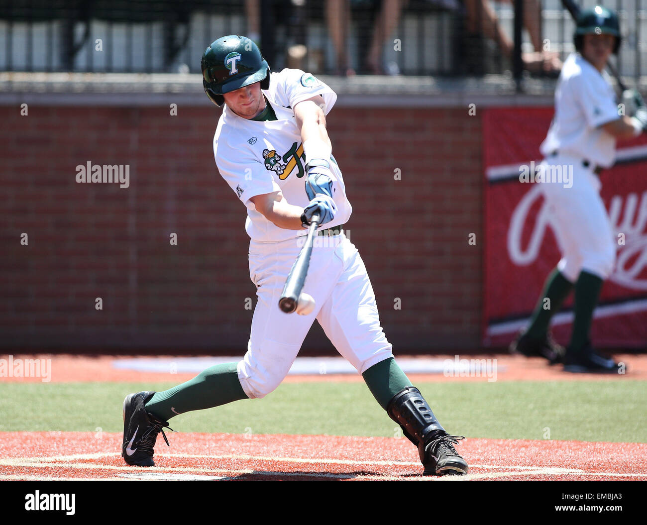 New Orleans, LA, USA. 19th Apr, 2015. Tulane infielder Hunter Hope (16 ...