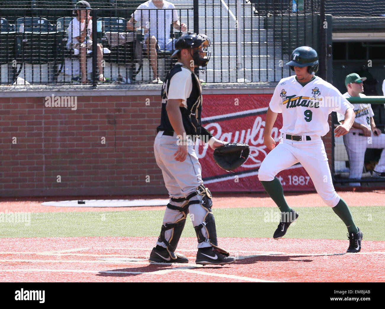 New Orleans, LA, USA. 19th Apr, 2015. Tulane outfielder John Gandolfo ...