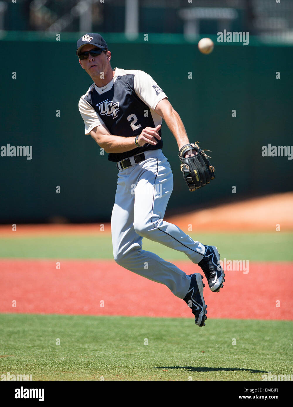 New Orleans, LA, USA. 19th Apr, 2015. UCF infielder Dylan Moore (2 ...