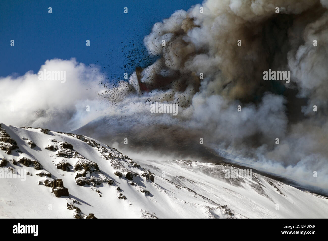 Volcanic ash emission Stock Photo - Alamy