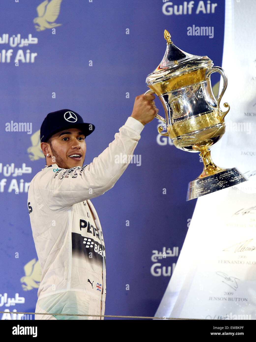 Lewis hamilton 2015 bahrain hi-res stock photography and images - Alamy