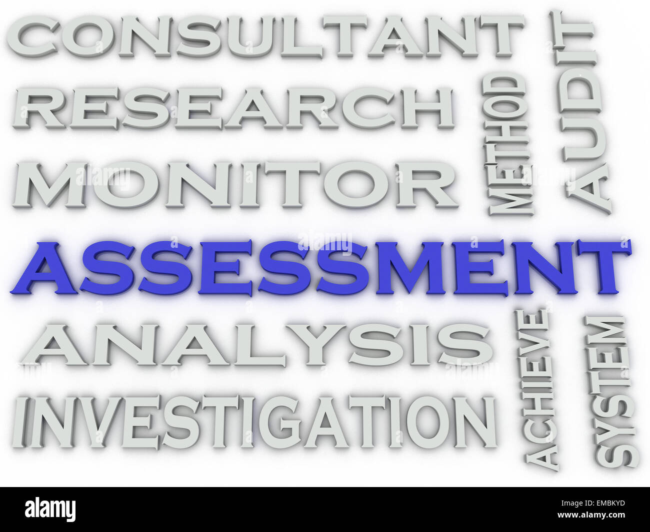 3d image Assessment issues concept word cloud background Stock Photo ...