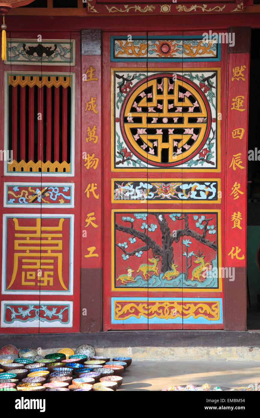 Vietnam, Hoi An, door, traditional architecture, detail Stock Photo - Alamy