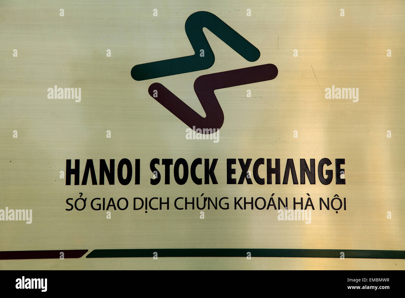 Vietnam, Hanoi, Stock Exchange, sign Stock Photo - Alamy
