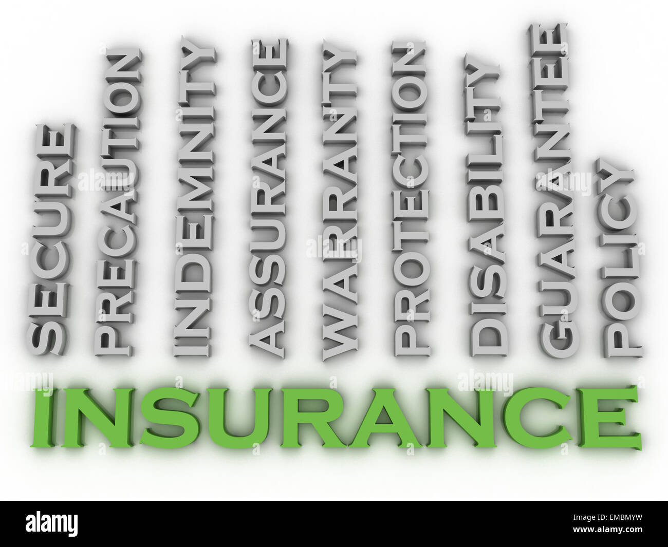3d image Insurance issues concept word cloud background Stock Photo - Alamy