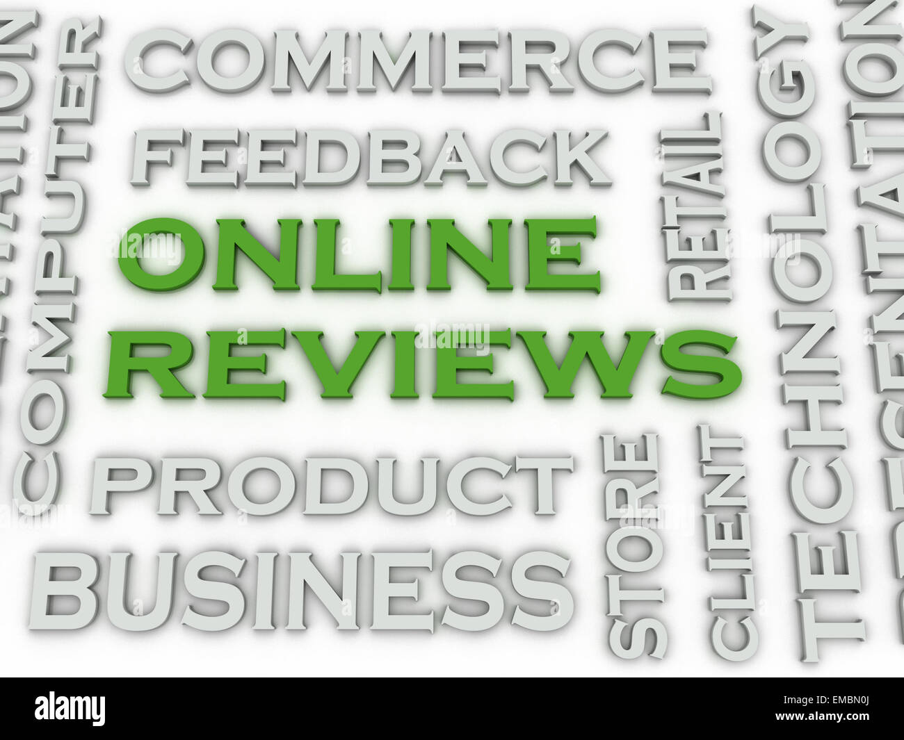 3d image Online reviews issues concept word cloud background Stock ...