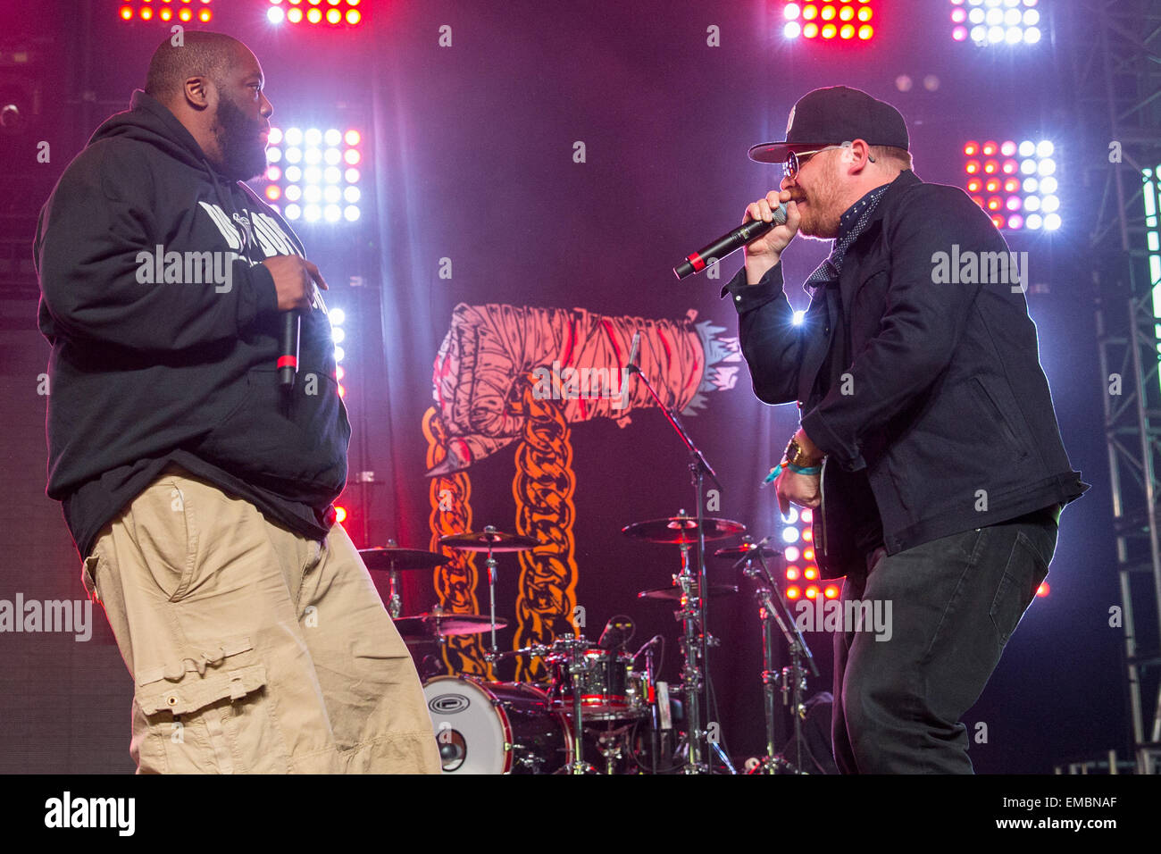 Indio, California, USA. 18th Apr, 2015. Rapper KILLER MIKE ald EL-P of ...