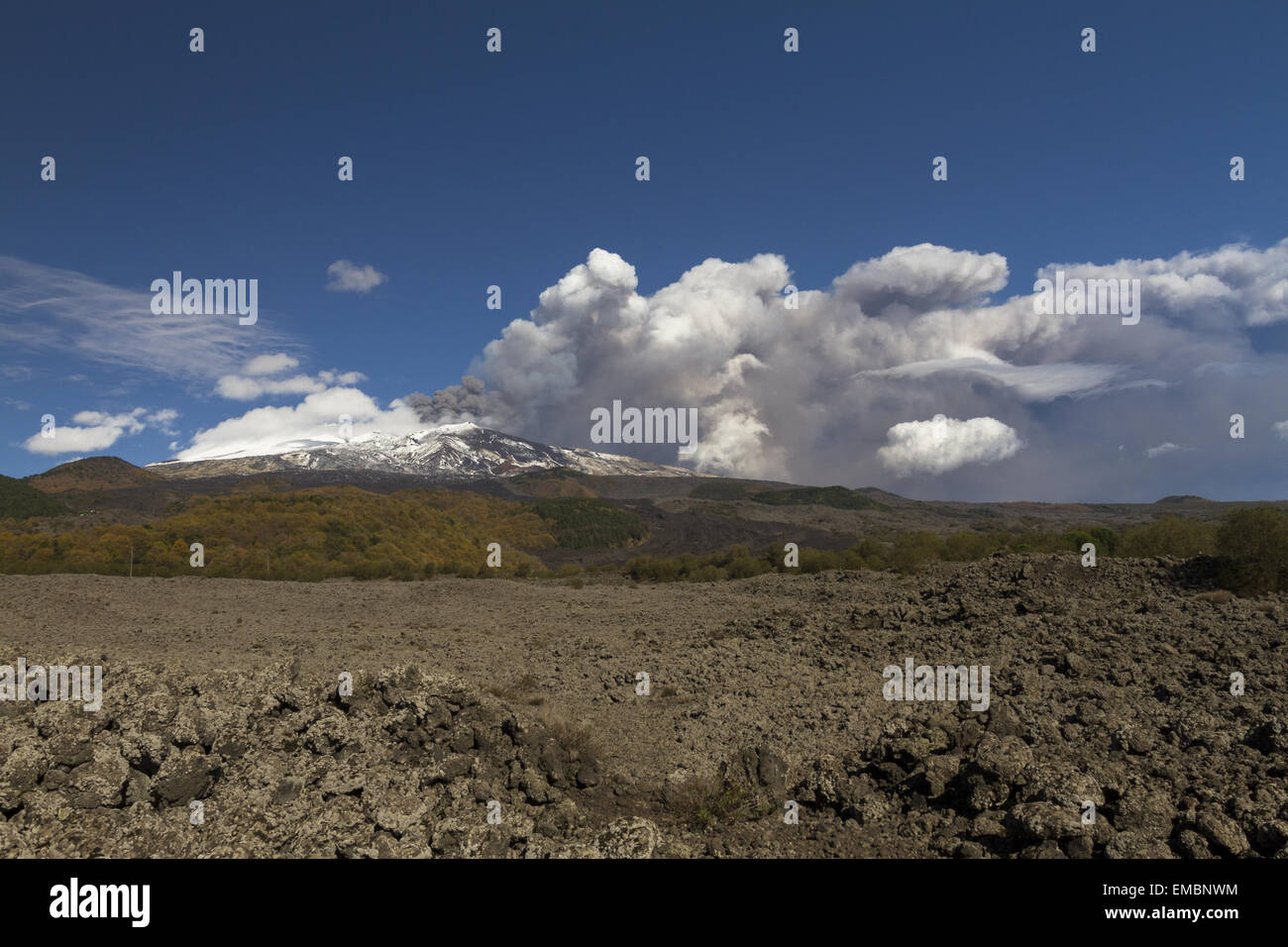 Paroxysm of Etna in 2013 Stock Photo - Alamy