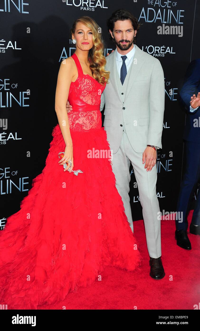 New York, NY, USA. 19th Apr, 2015. Blake Lively, Michiel Huisman at ...