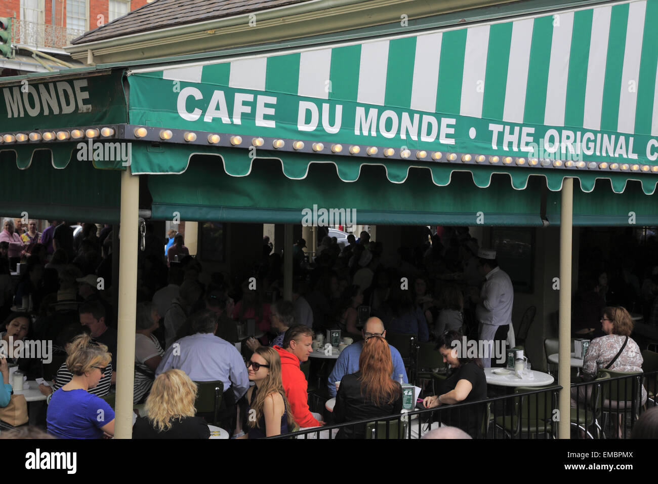 Cafe du Monde coffee stand in French Market.French Quarter.New Orleans ...