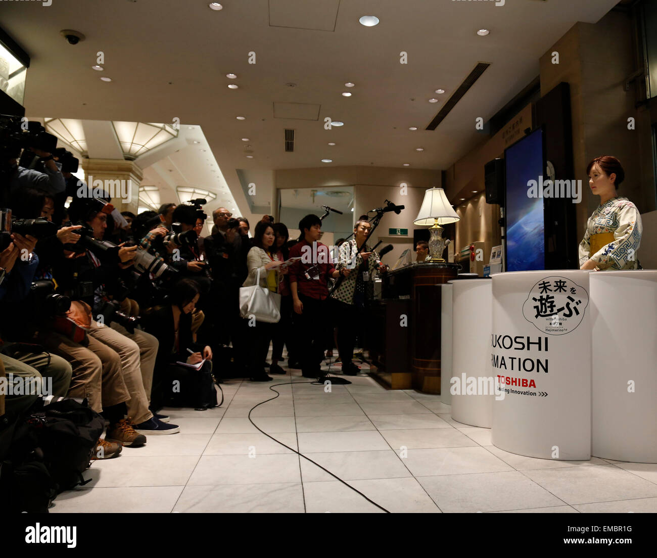 Tokyo, Japan. 20th Apr, 2015. Photographers take photos of Japan's high ...