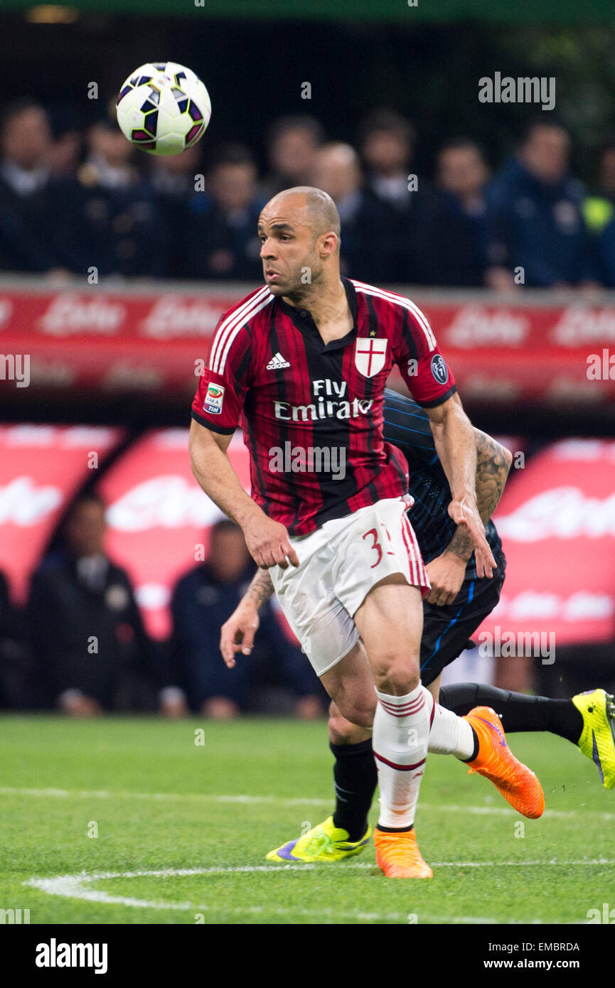 Milan, Italy. 19th Apr, 2015. Alex (Milan) Football/Soccer : Italian ...