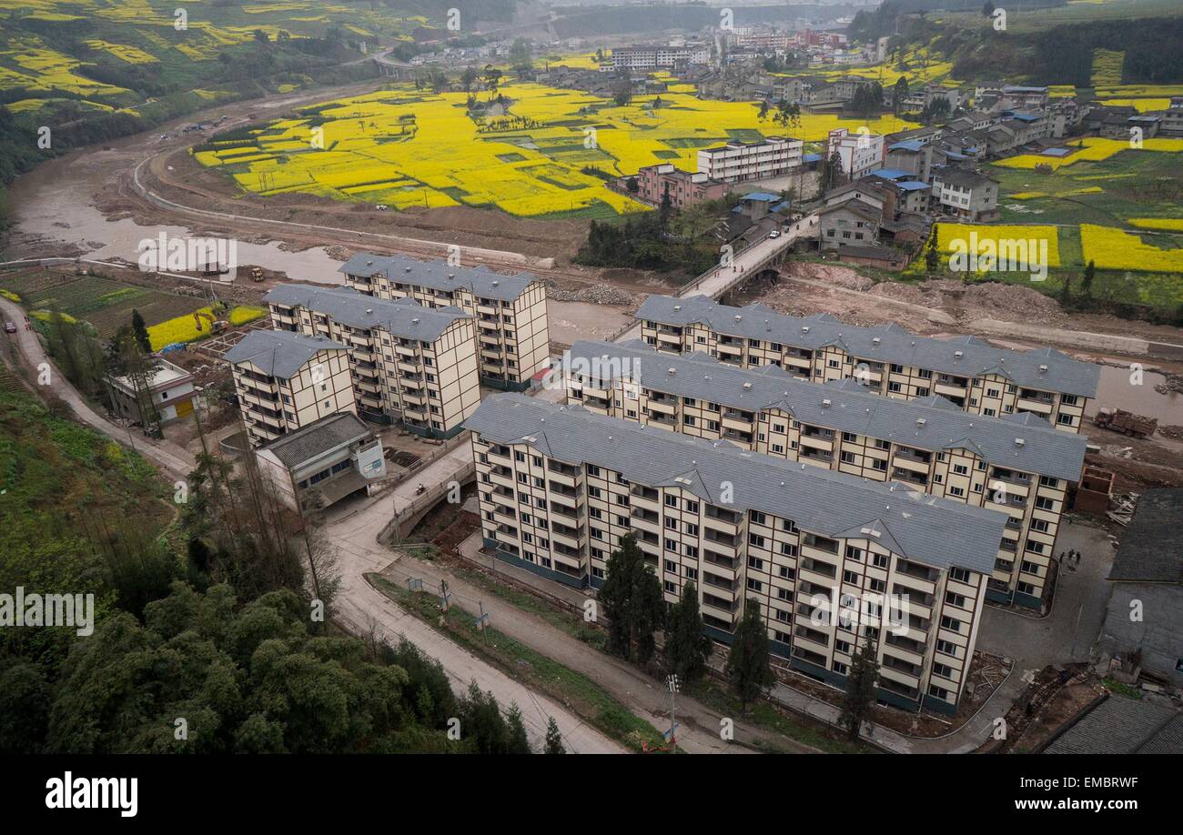 Ya'an, March 18. 20th Apr, 2013. An aerial view of the Pingxihe ...