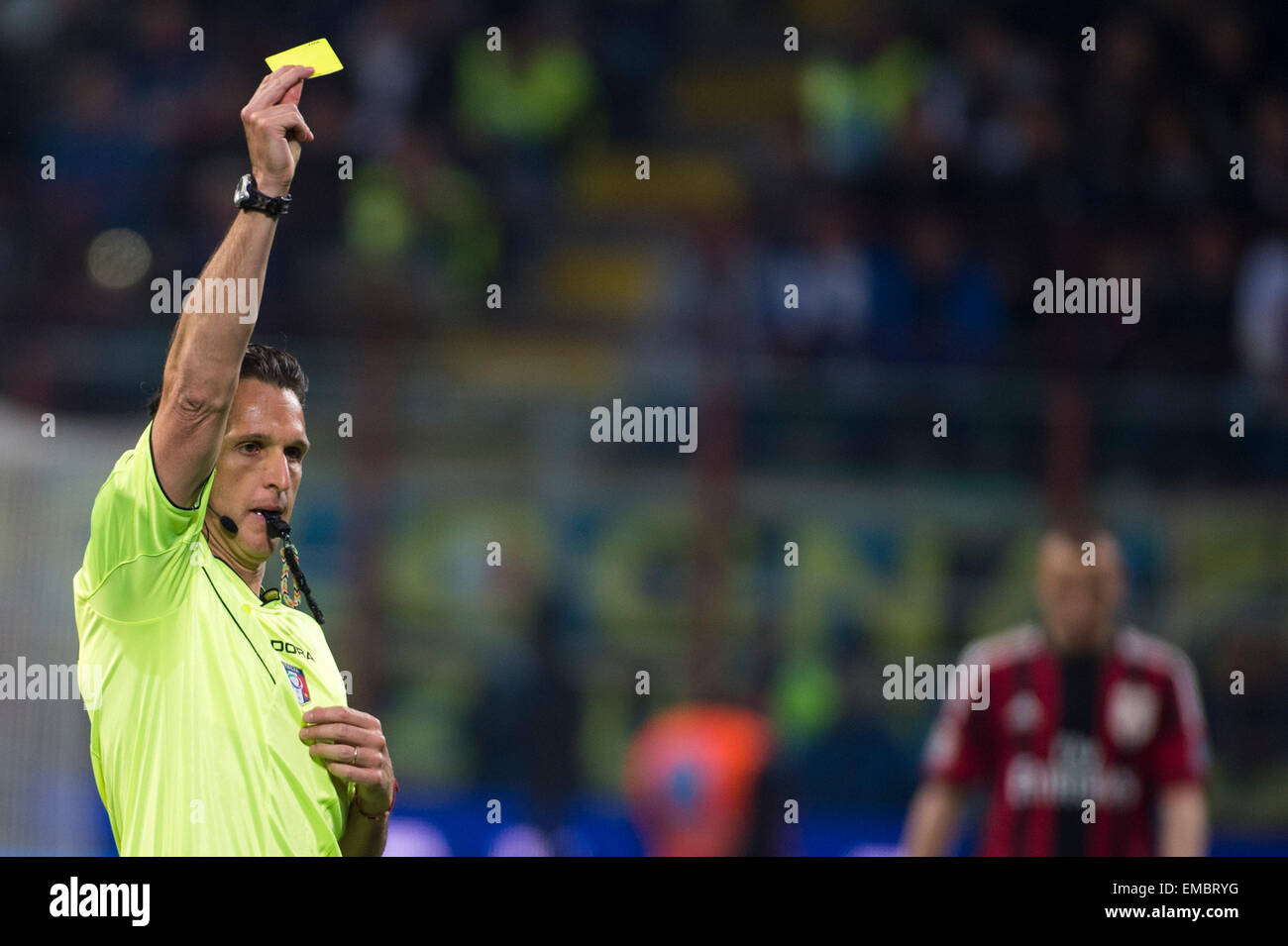 Milan, Italy. 19th Apr, 2015. Luca Banti (Referee) Football/Soccer ...