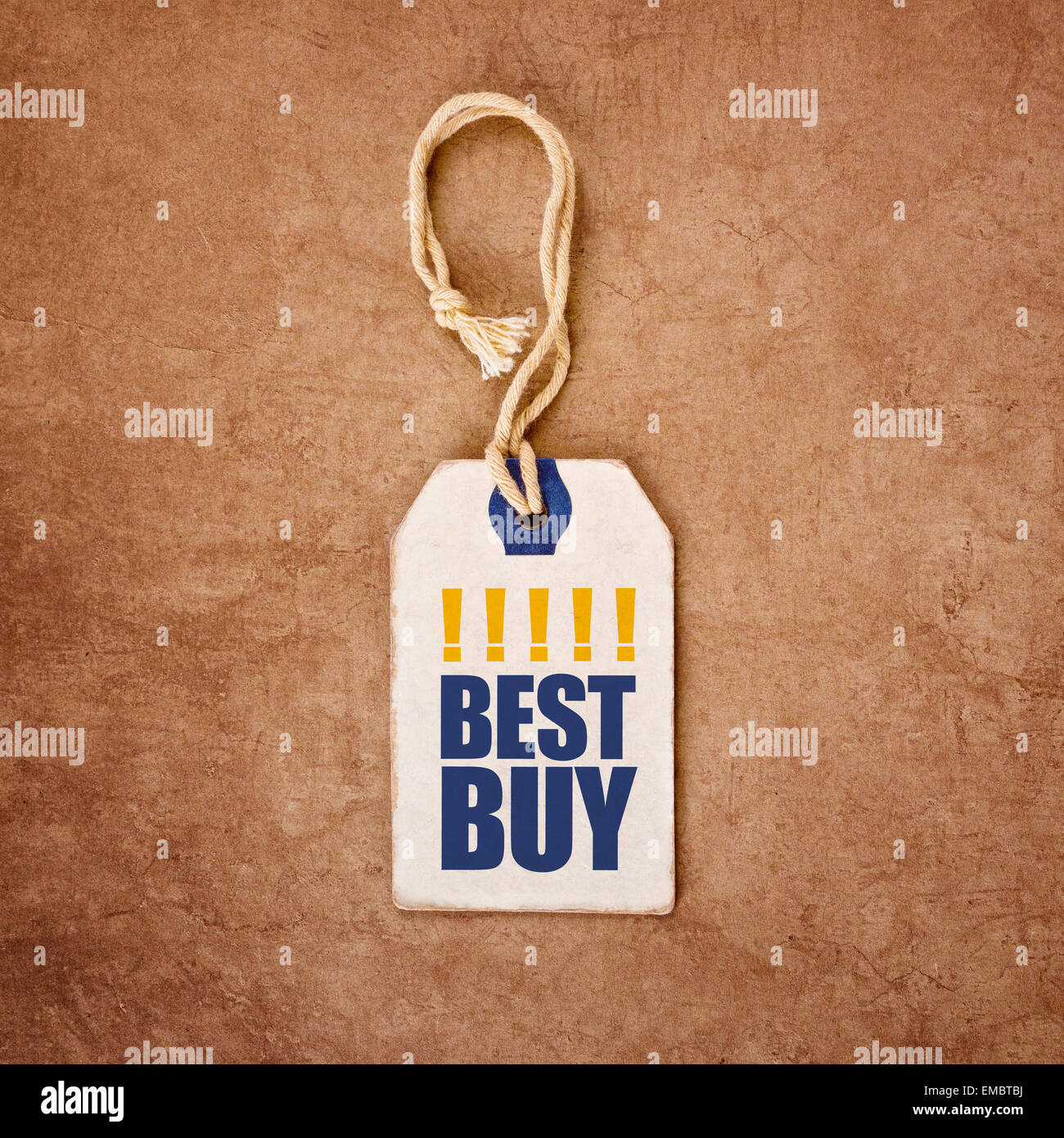 Vintage Price Tag Label with Best Buy Title for Shopping Recommendation ...