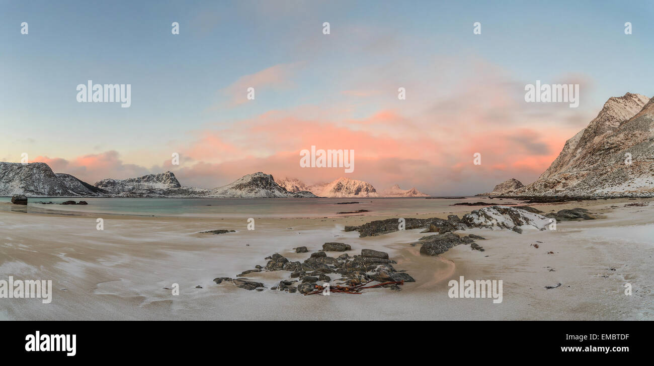 background, beach, cloudless, coast, coastal, cold, fjord, flow ...