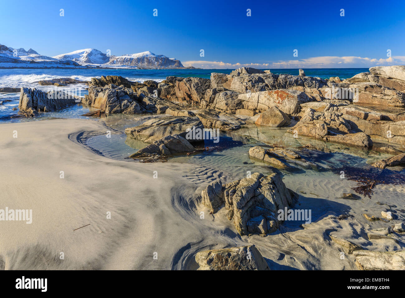 background, beach, cloudless, coast, coastal, cold, fjord, flow ...