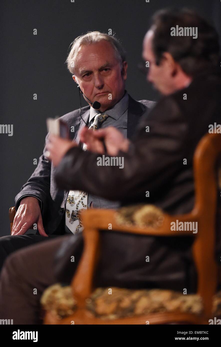 British biologist Richard Dawkins (left) and American theoretical ...