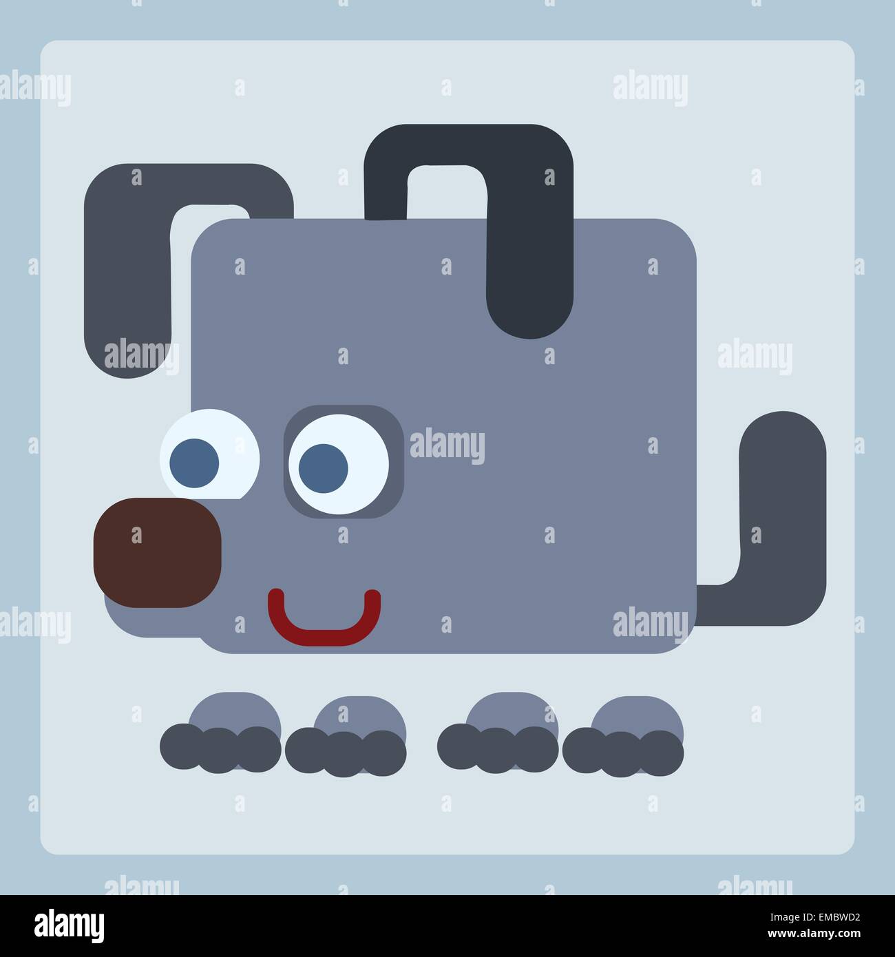 Good dog stylized children book icon symbol illustration Stock Vector ...