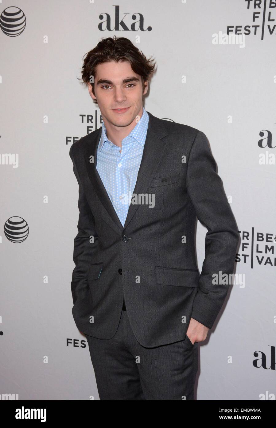 New York, NY, USA. 19th Apr, 2015. RJ Mitte at arrivals for DIXIELAND ...