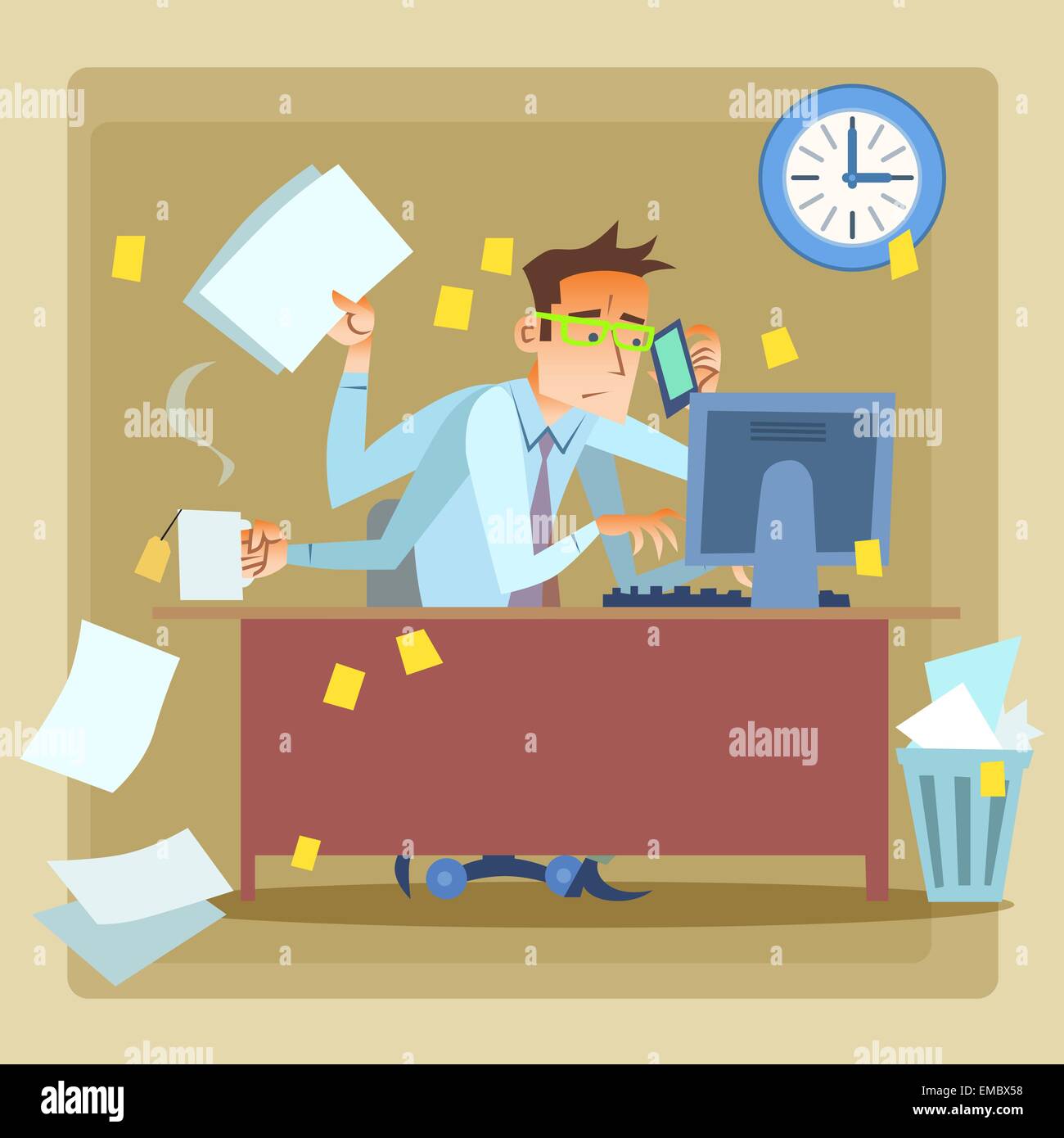 Secretary banker Stock Vector Images - Alamy