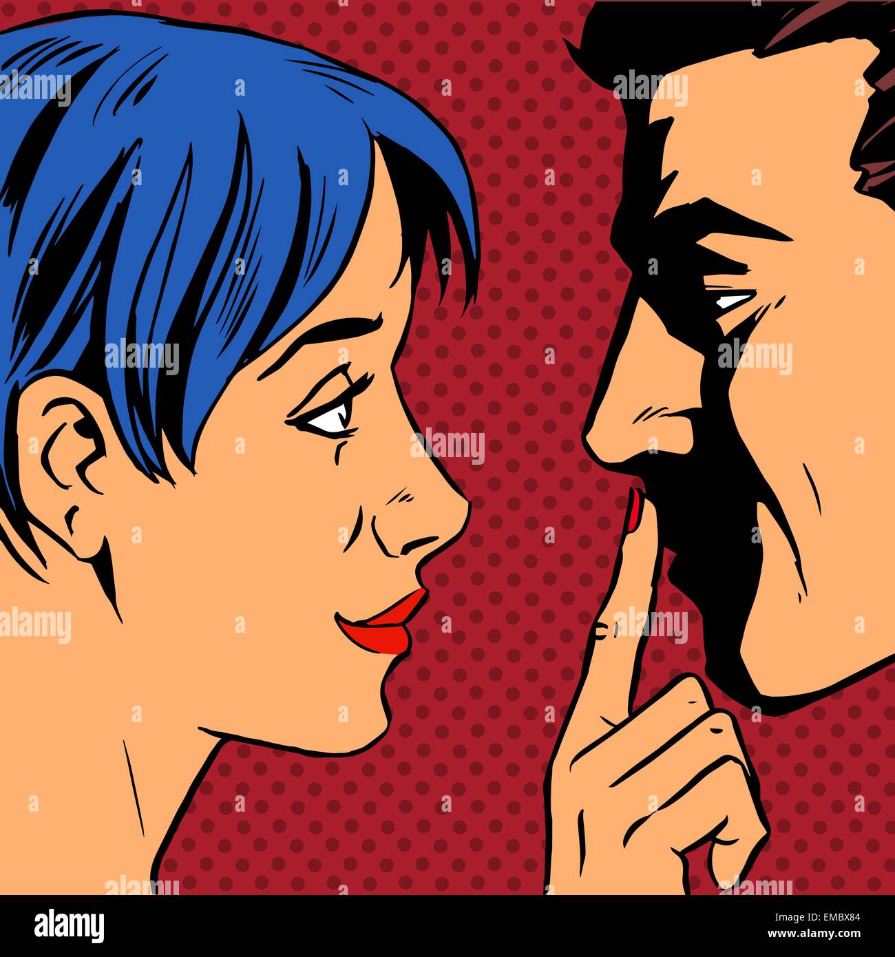 Put her finger to her lips hi-res stock photography and images - Alamy
