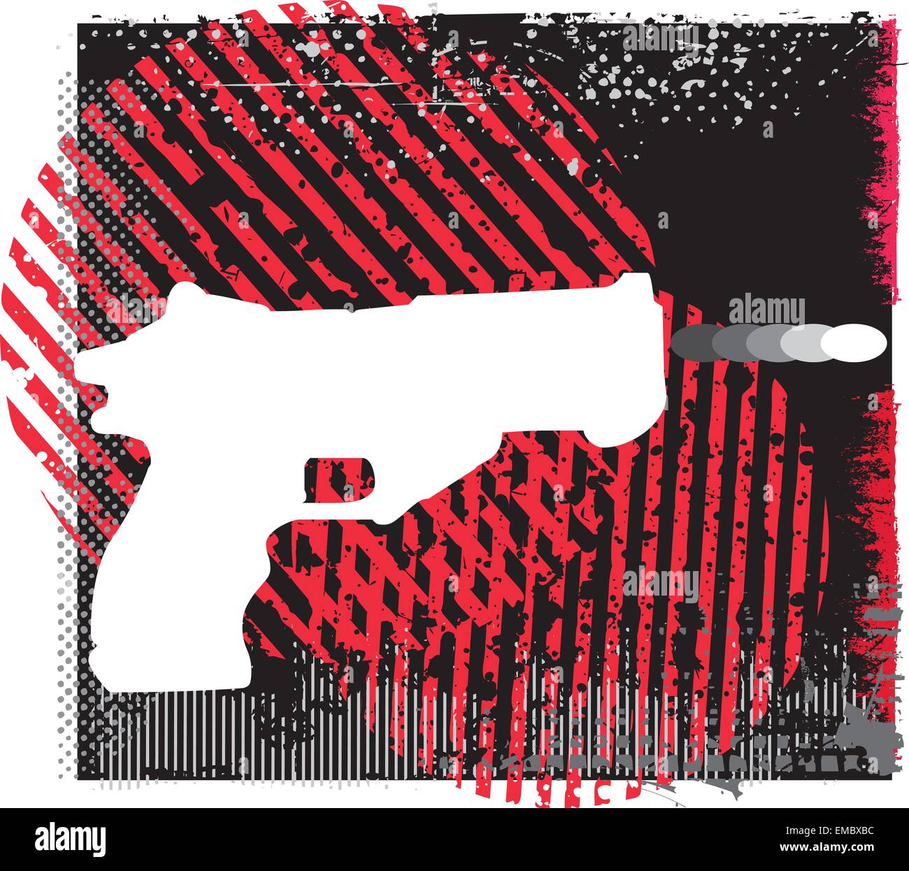 Pistol illustration Stock Vector Images - Alamy