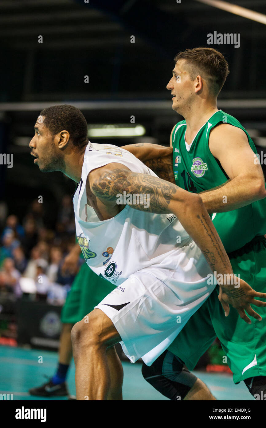 Manchester, UK. 19th April 2015. London Lions forward Andrew Sullivan ...